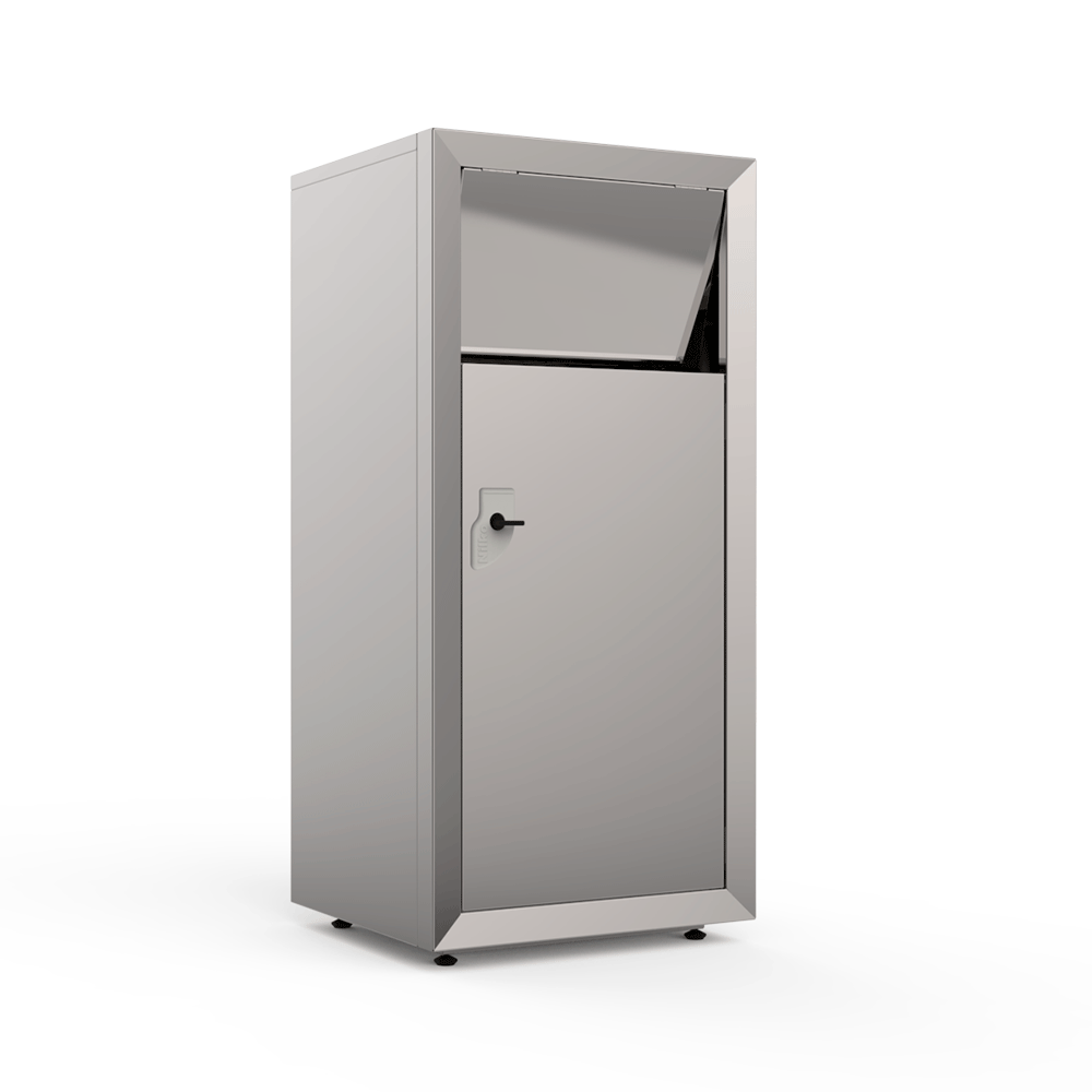 Lixeira Fast Food em Aço Inox