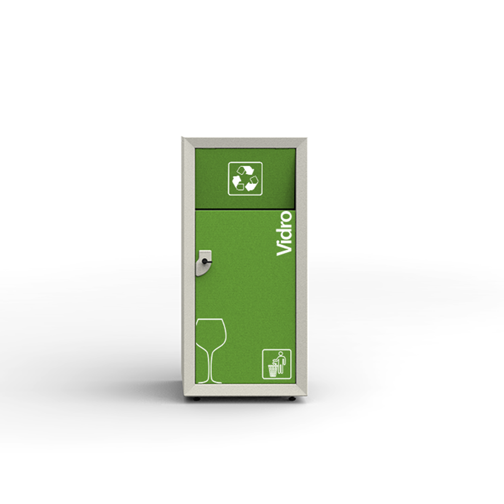 Lixeira Coleta Seletiva - Vidro - 70 litros